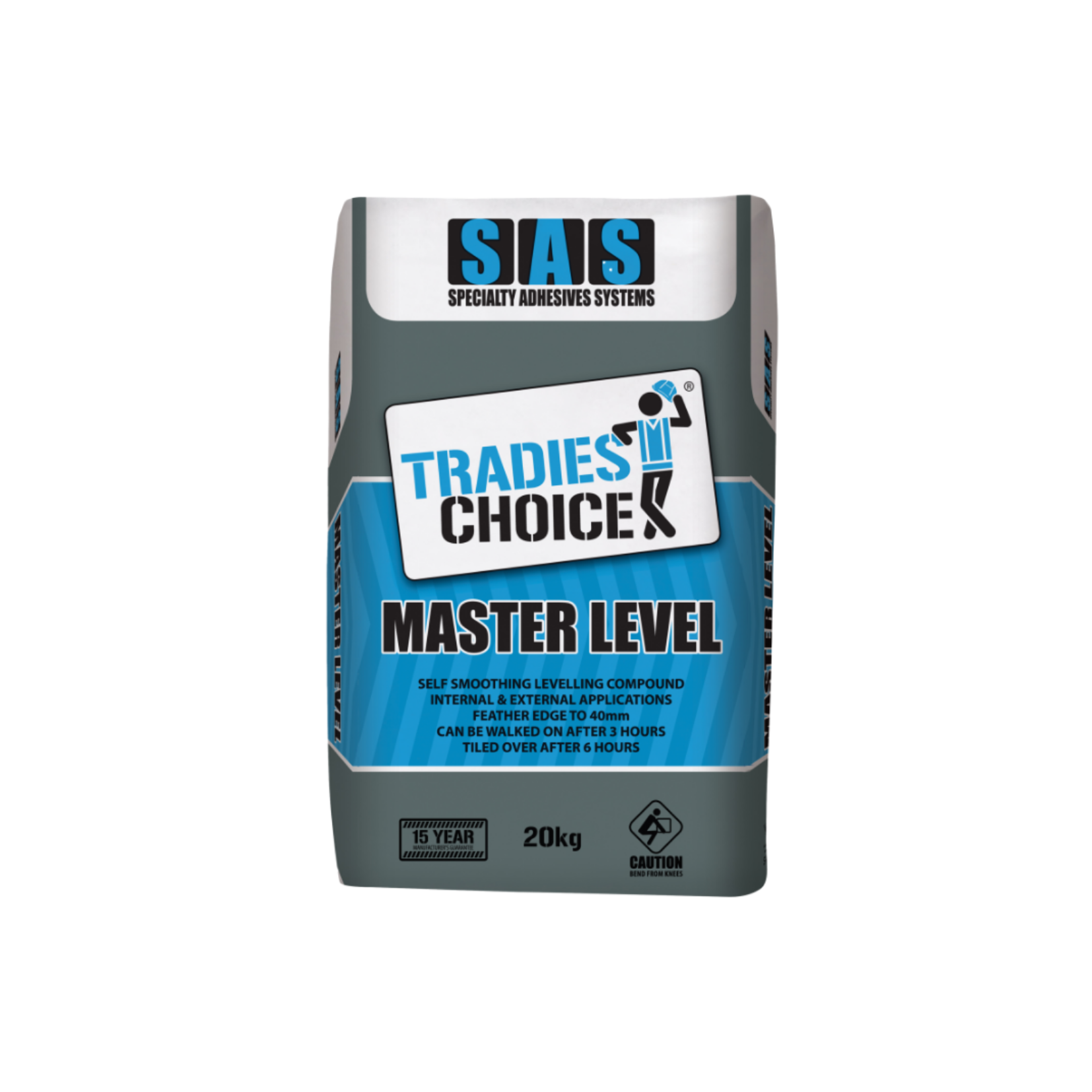 SAS Tradies Choise 20kg Master Leveler Internal & External – The Tile ...